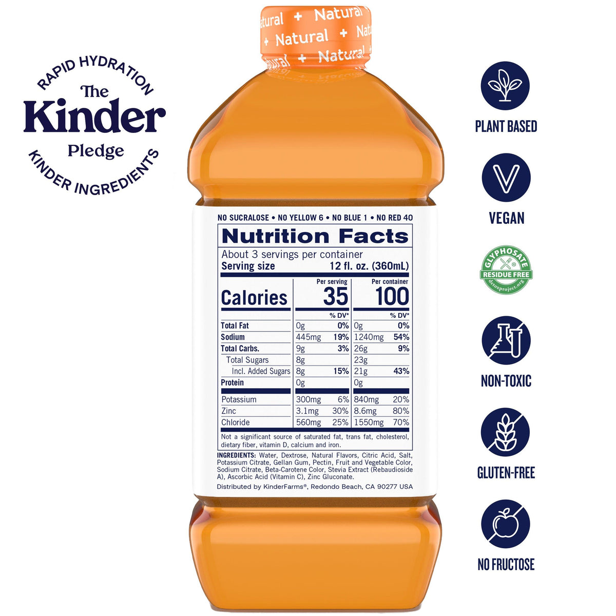 KinderLyte Electrolyte Drink Orange